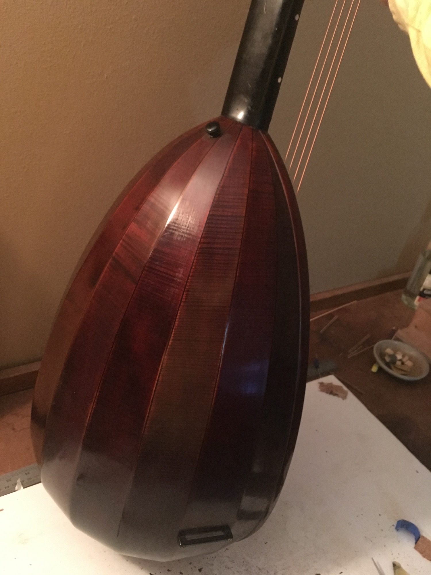 lute guitar bowl – Eric shull Portland luthier