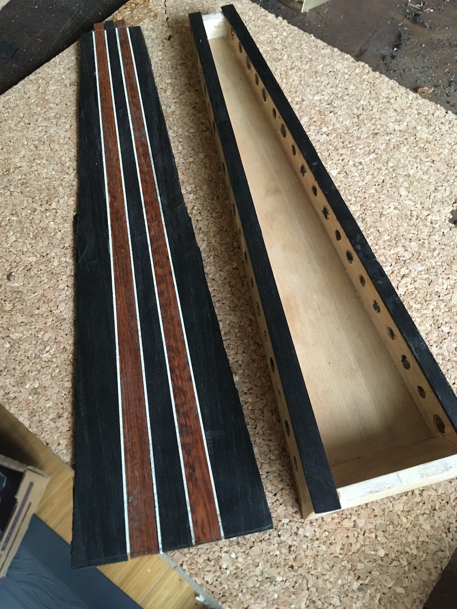 Veneering a Lute Pegbox – Eric shull Portland luthier